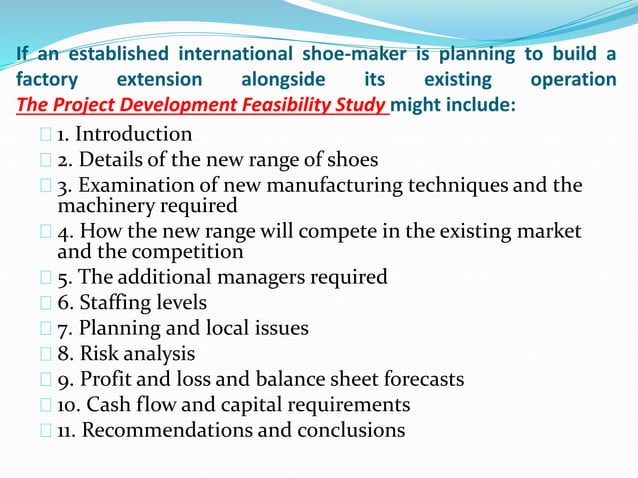 Business development feasibility study | PPT