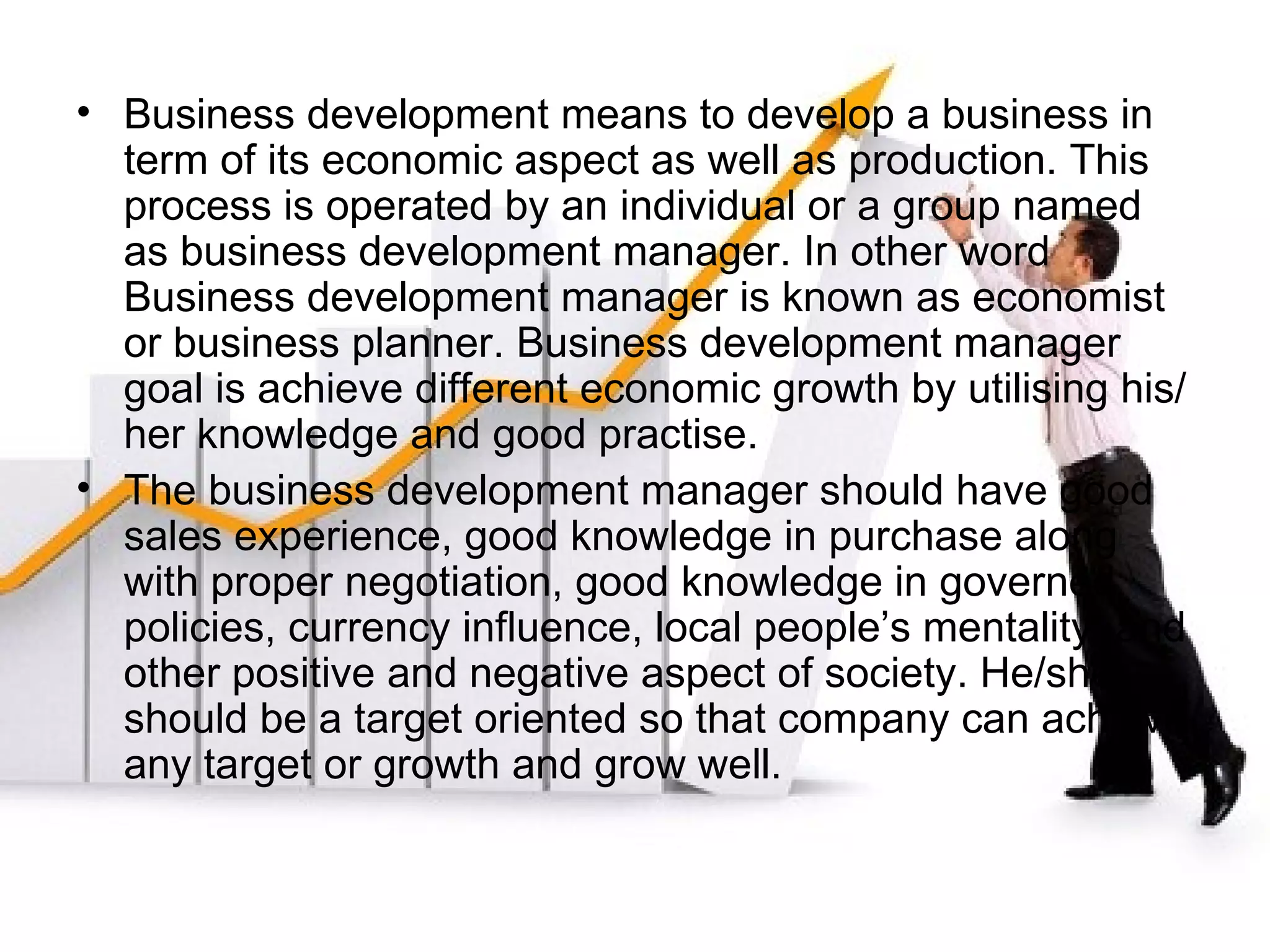 Business development manager | PPT