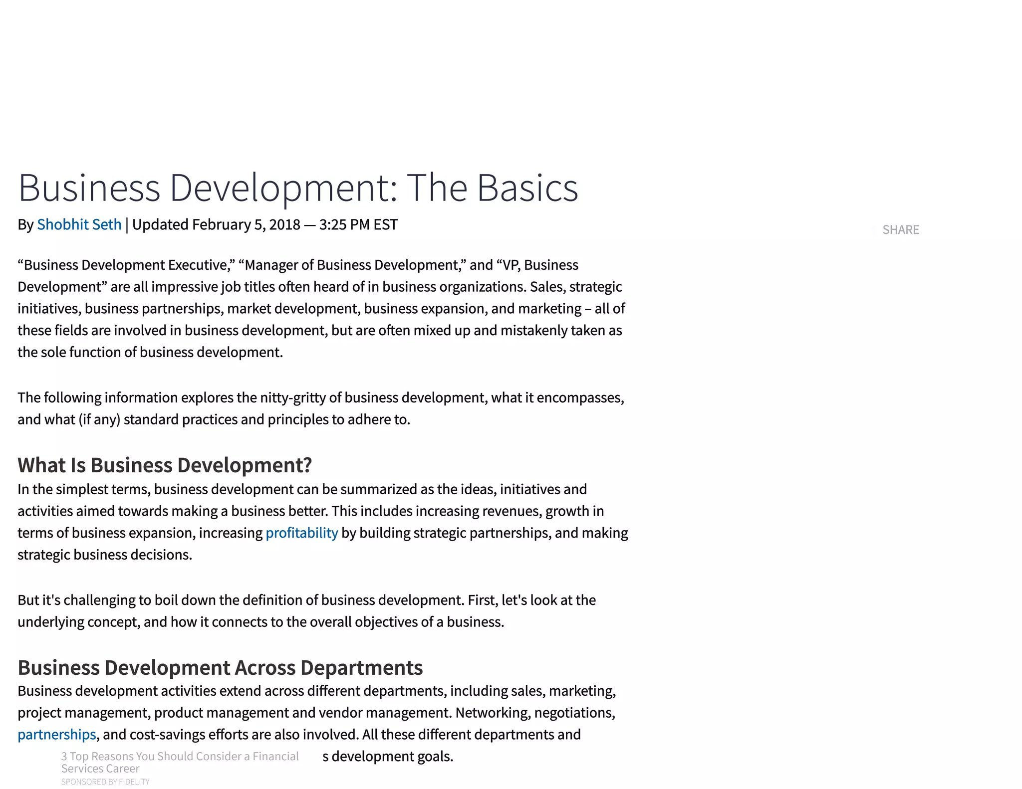 Business development the basics | PPT