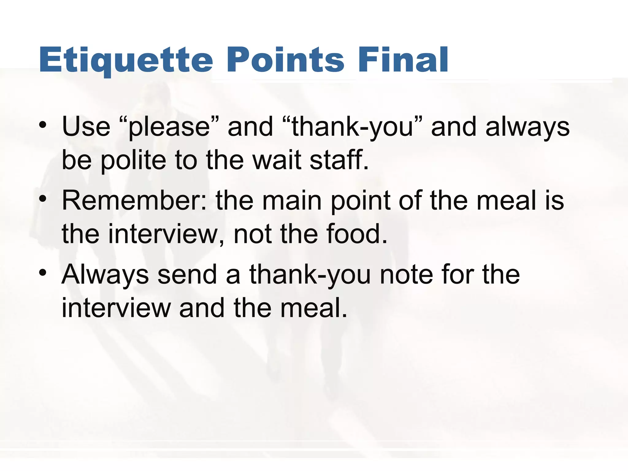 Business dining etiquette | PPT
