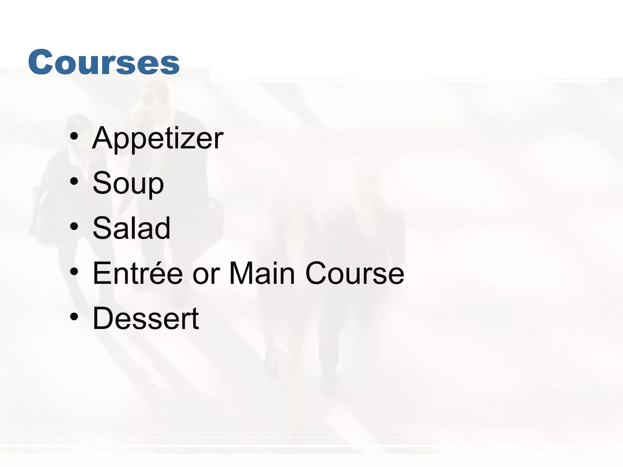 Business dining etiquette | PPT