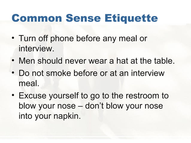 Business dining etiquette | PPT | Cooking | Food & Drink