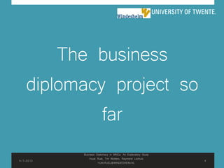 Business diplomacy in multinational corporations | PDF