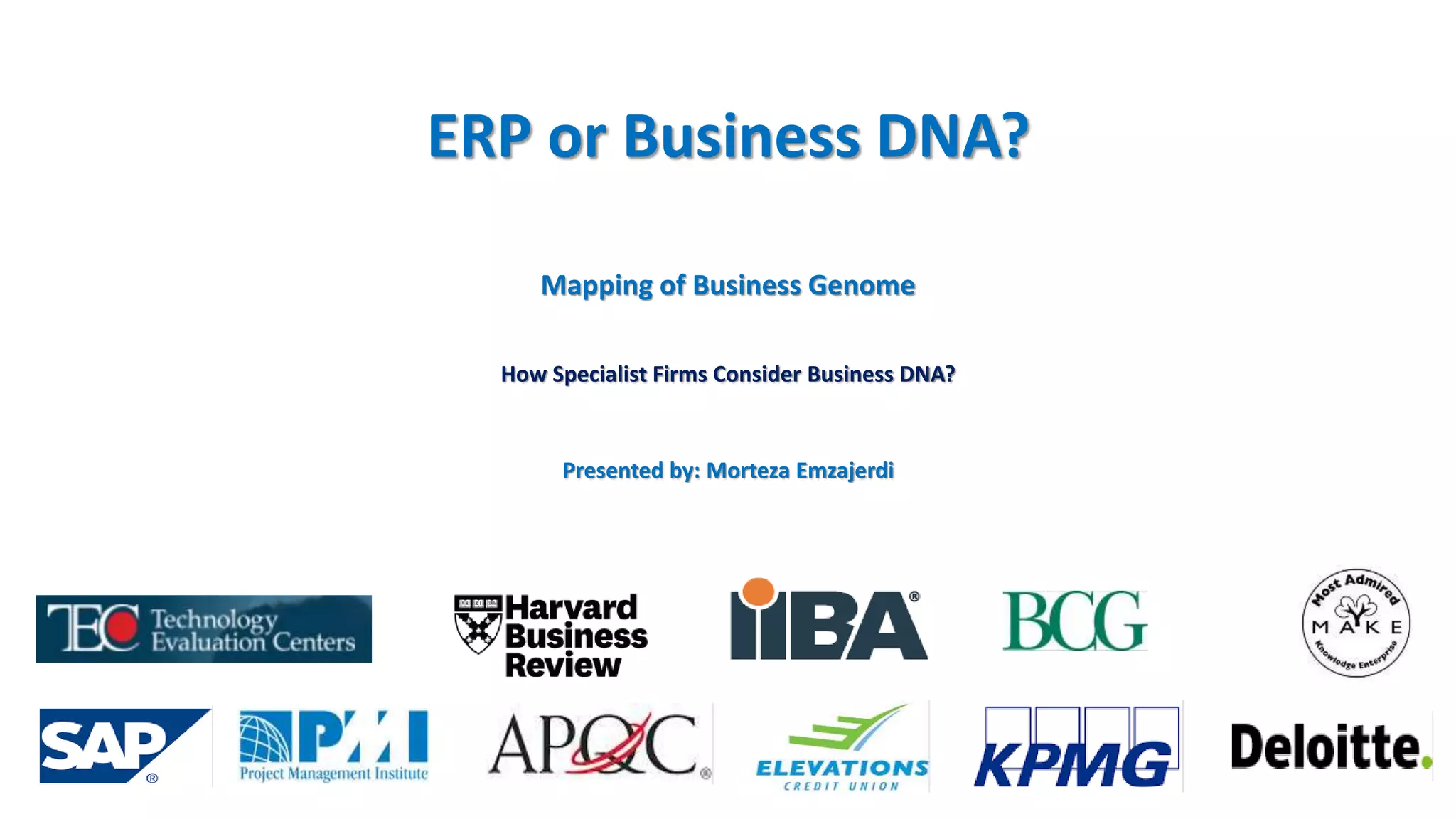 Business dna | PPTX | Business | Business and Finance