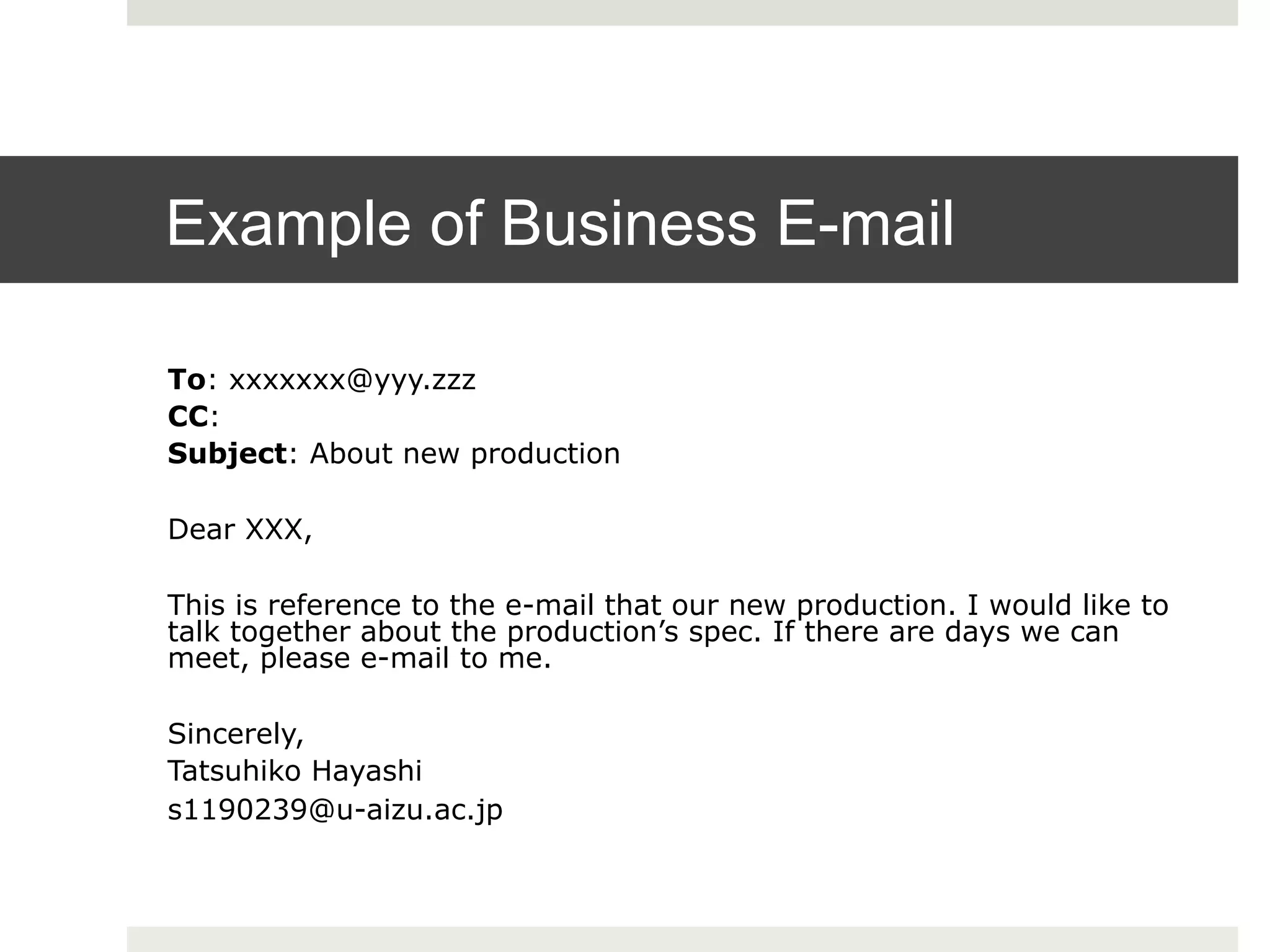 Business email | PDF