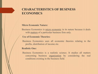 Business economics | PPTX