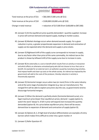Business economics objective based questions | PDF