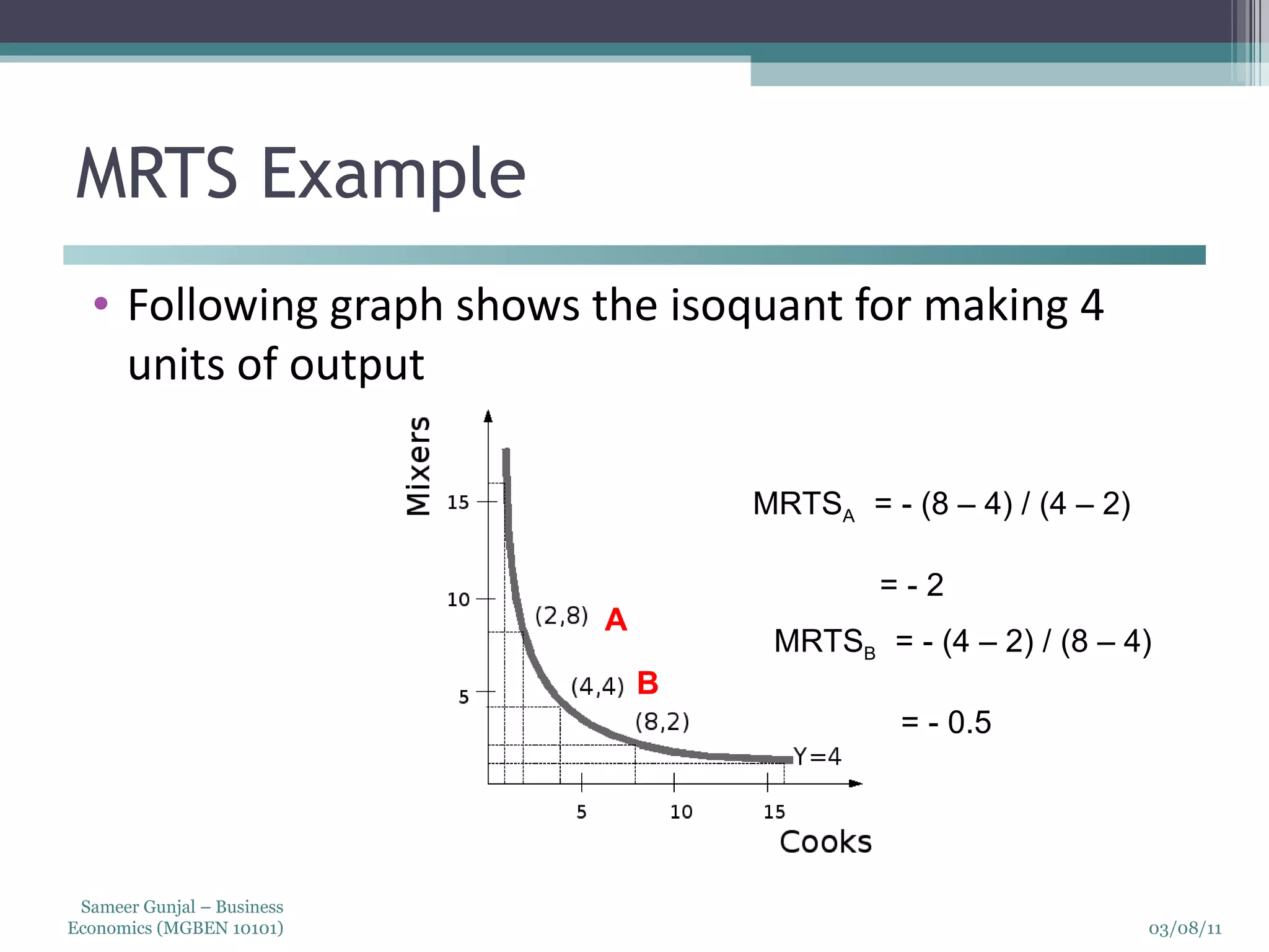 Business economics production analysis | PPT