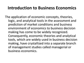 Business economics (1) | PPT