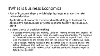 Business economics | PPT
