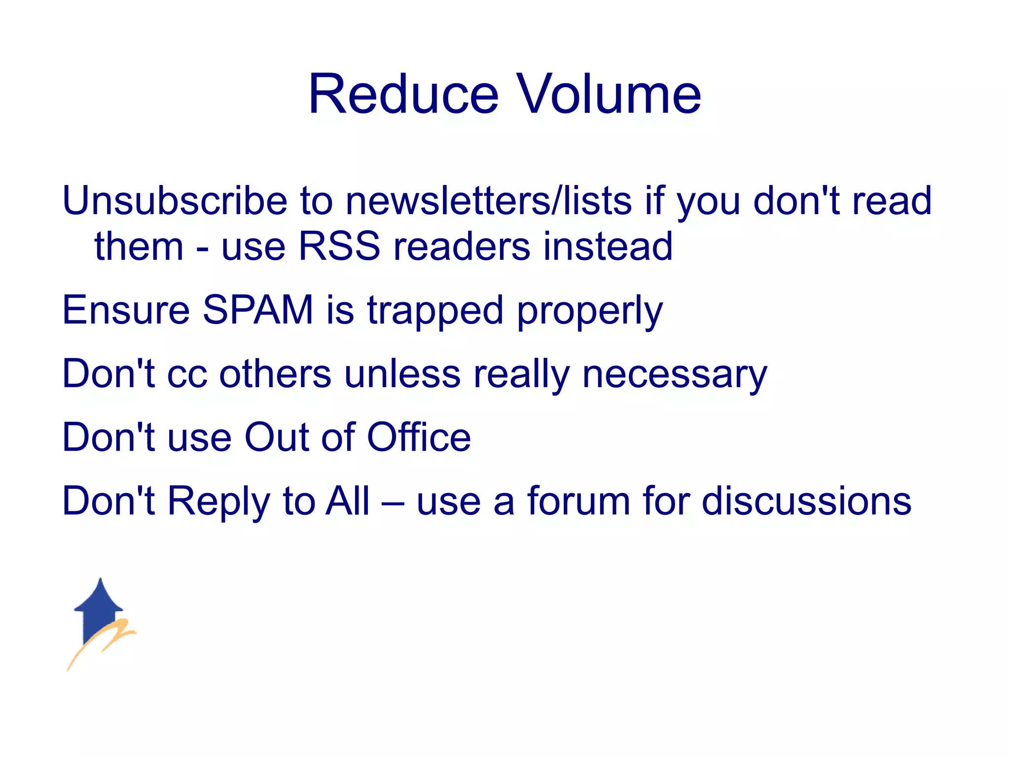 Controlling Business Email | ODP | Email | Internet