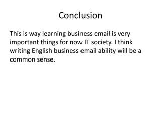 Business email | PDF