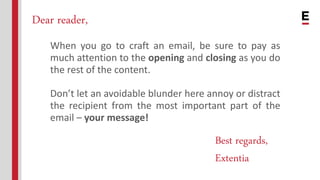 Email Etiquette for Business | PPTX