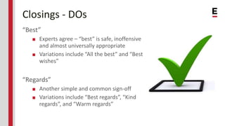 Email Etiquette for Business | PPTX