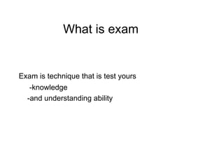 How To Achieve Success In Examination | PPT