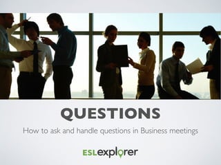 Business English: Questions | PDF