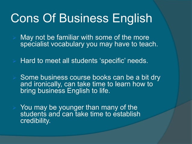 Business english | PPTX