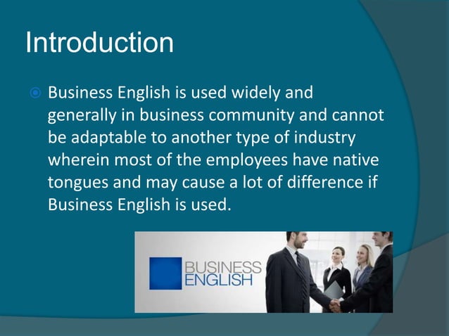 Business english | PPTX