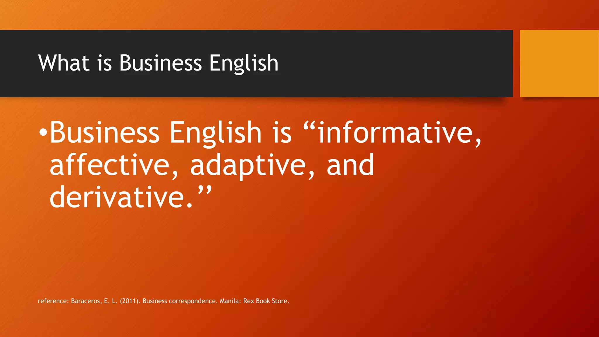 Business english | PPTX