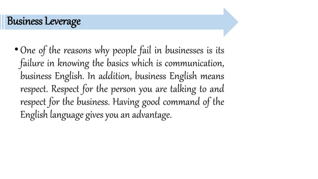 Business english | PPT