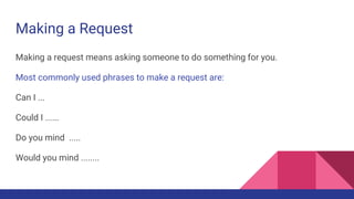 Business English - Offer, Request, Gratitude, Apology - Ash Vyas | PPTX