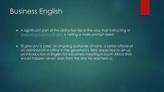 Business english course | PDF