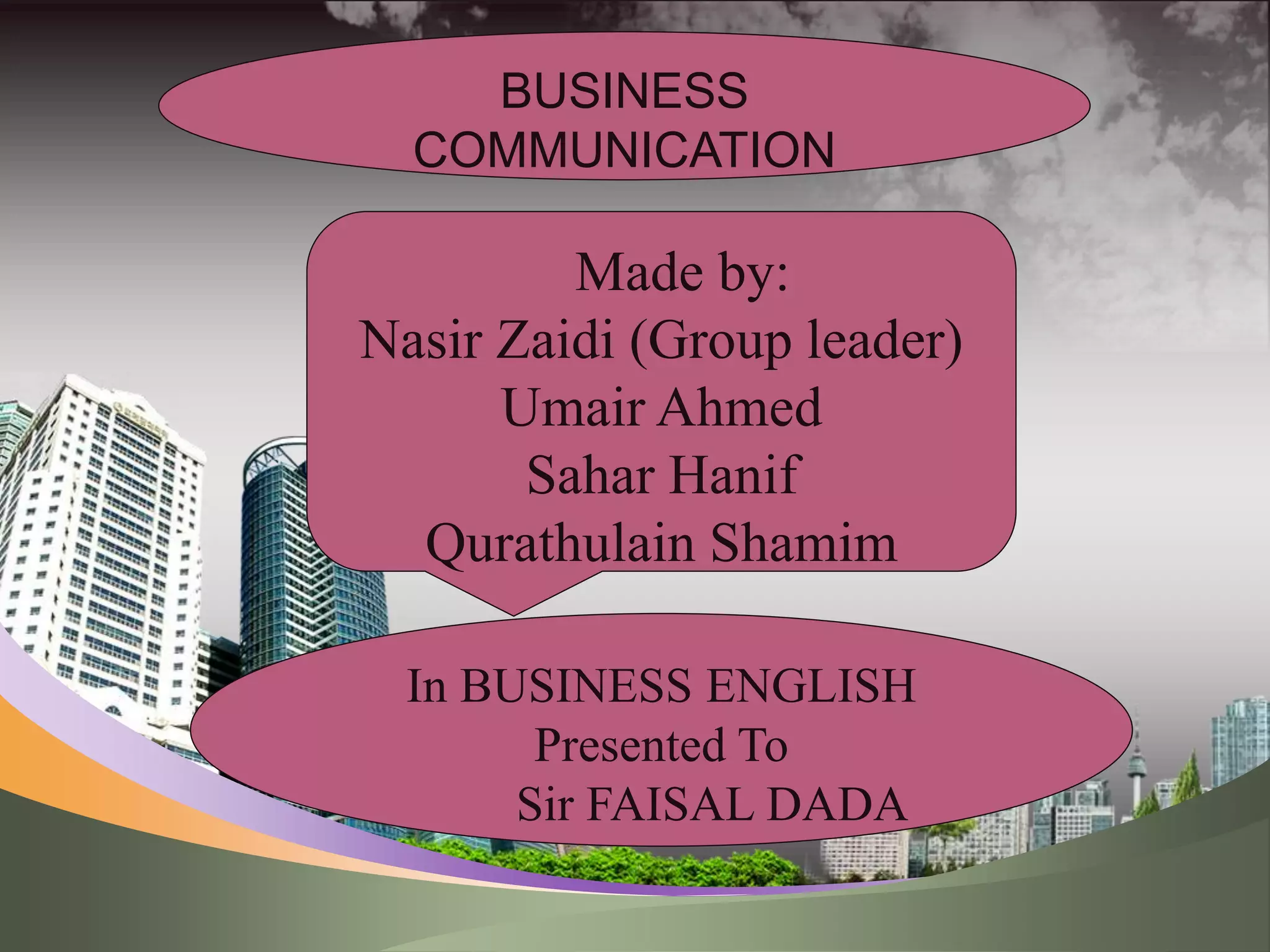 Business english presentation | PPTX