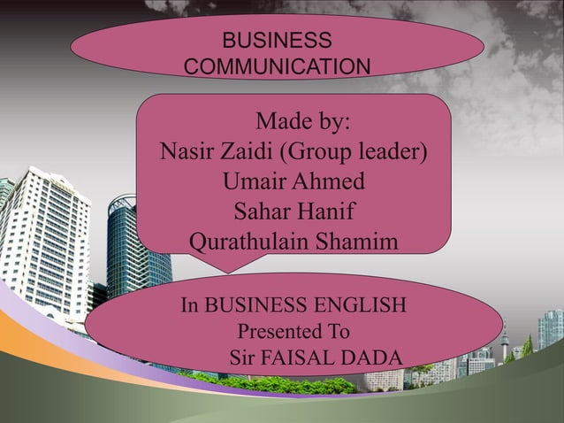 Business english presentation | PPT