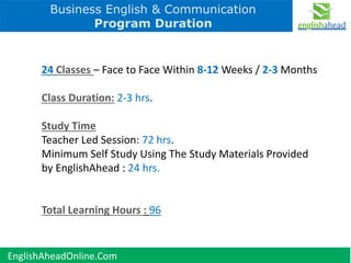 Business English Program for Higher Education Institutions | PDF