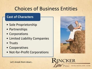 Choice of Business Entities for Illinois Farmers and Agri-Businesses | PPT