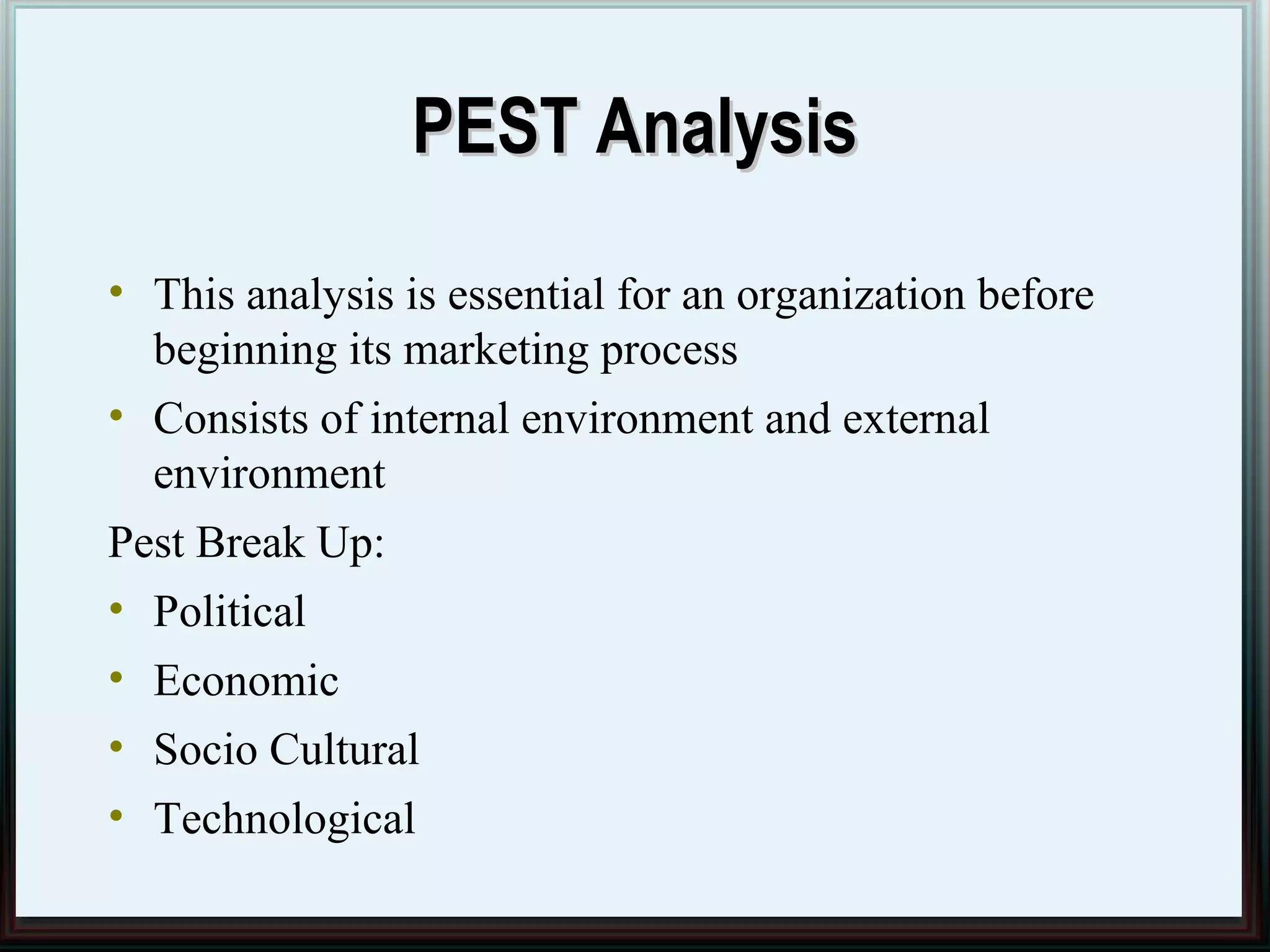 Swot analysis , Pest Analysis and Porter's 5 force model | PPT | Home ...