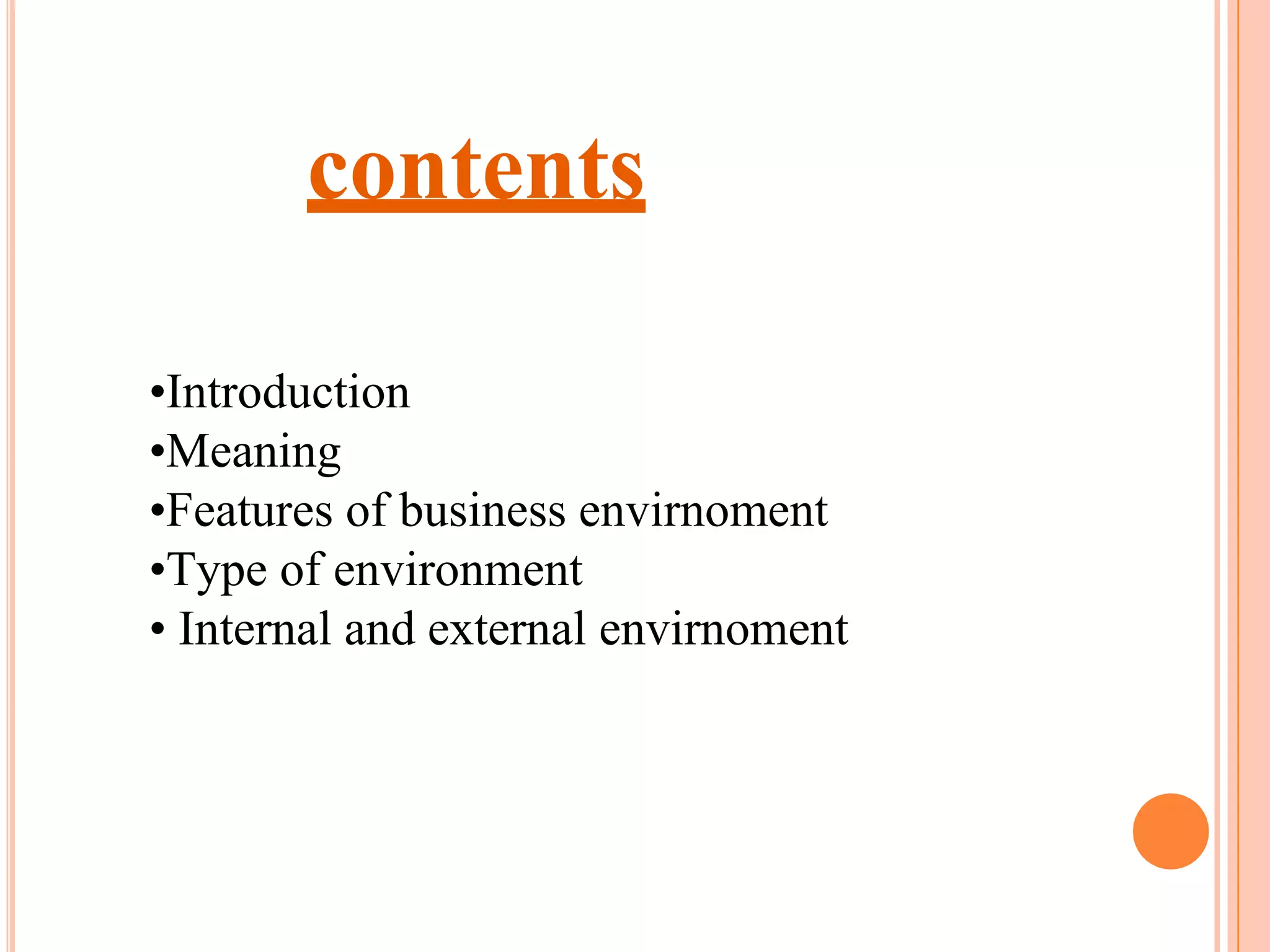 Business environment for mba | PPTX