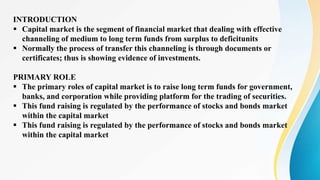 Cpital market instrument | PPTX