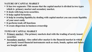 Cpital market instrument | PPTX
