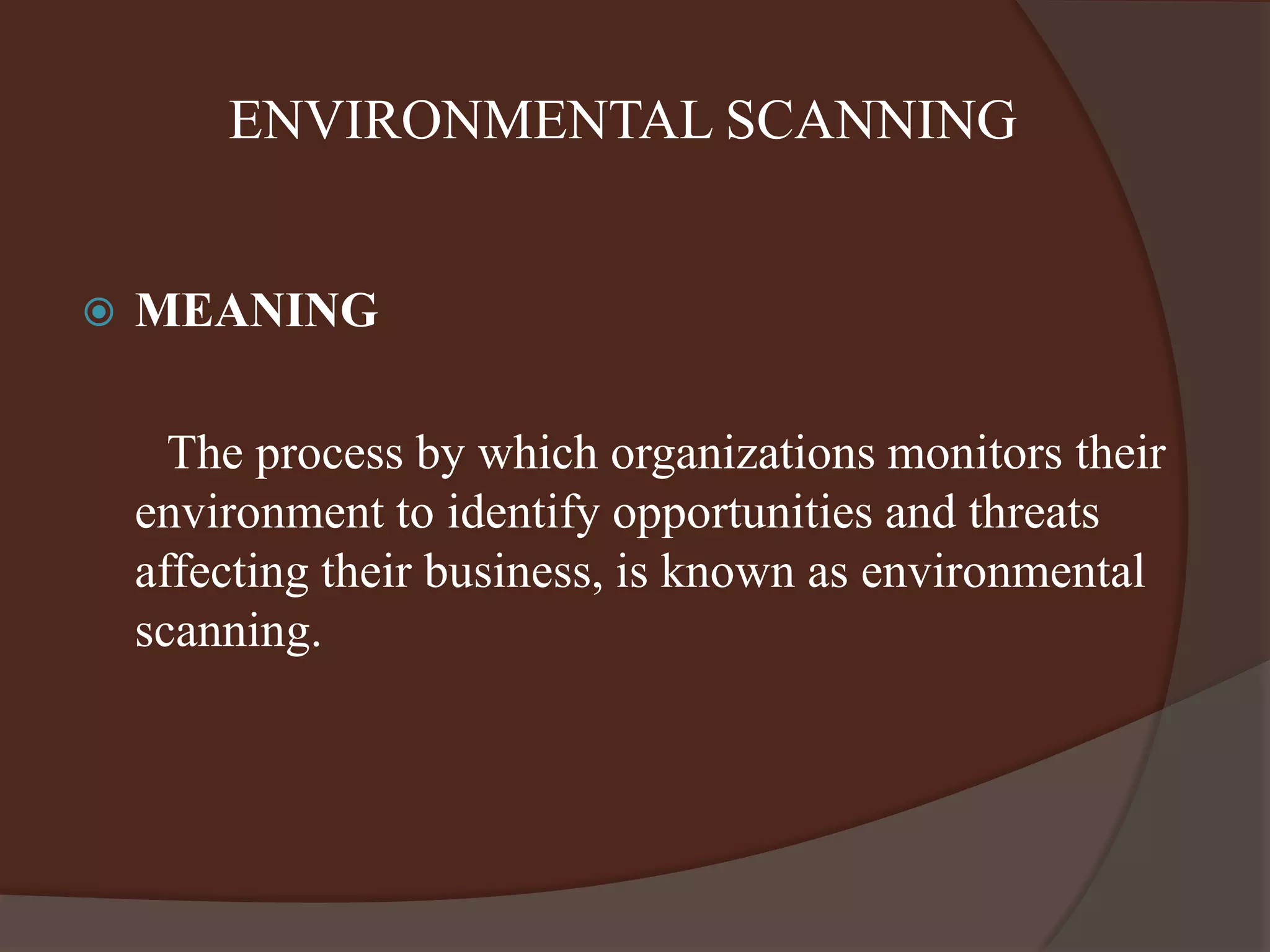 Environmental Scanning Ppt