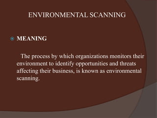 environmental scanning | PPTX