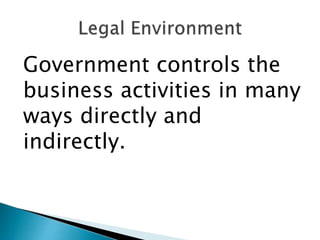 Business environment | PPTX