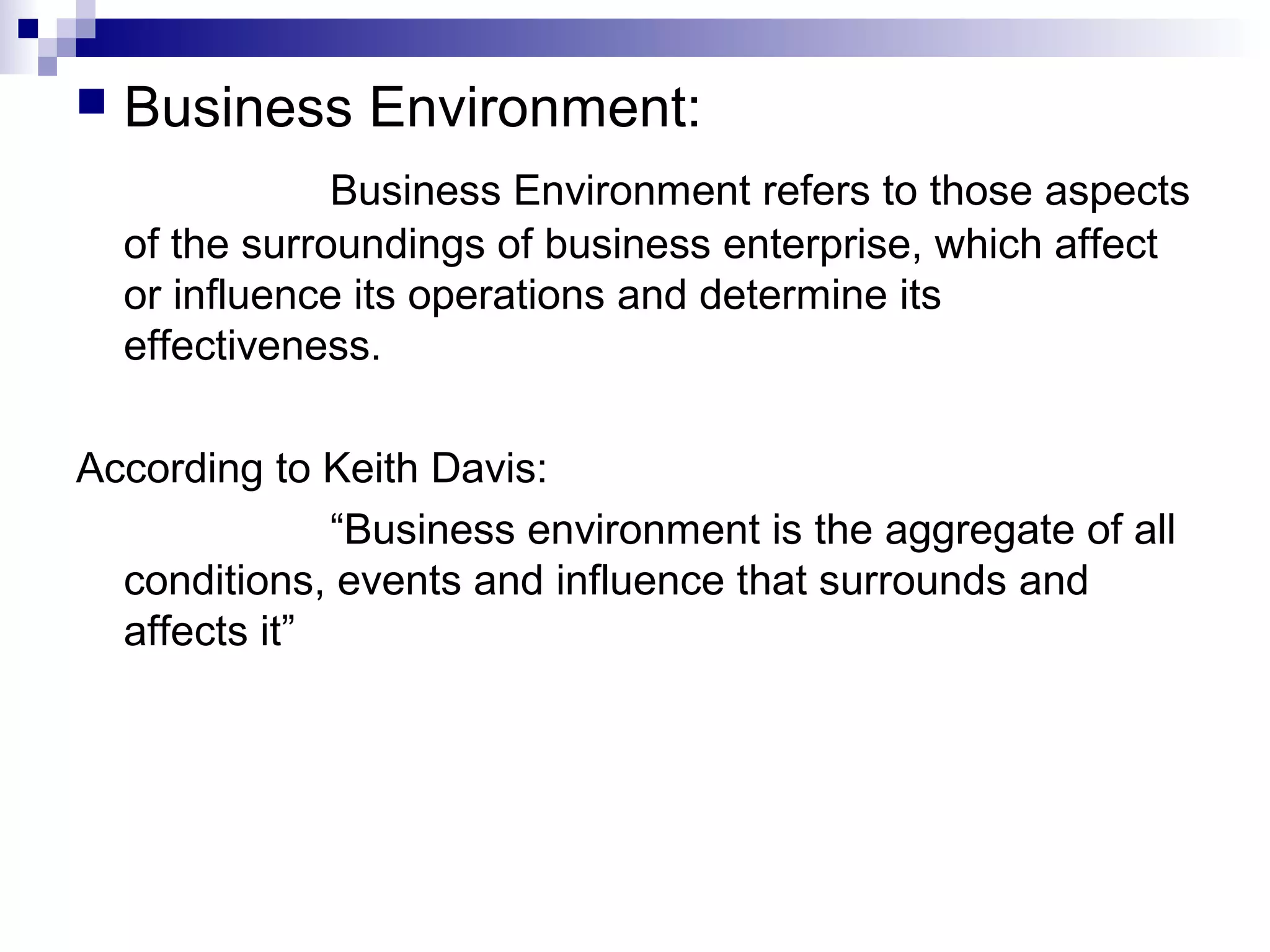 Business environment | PPT