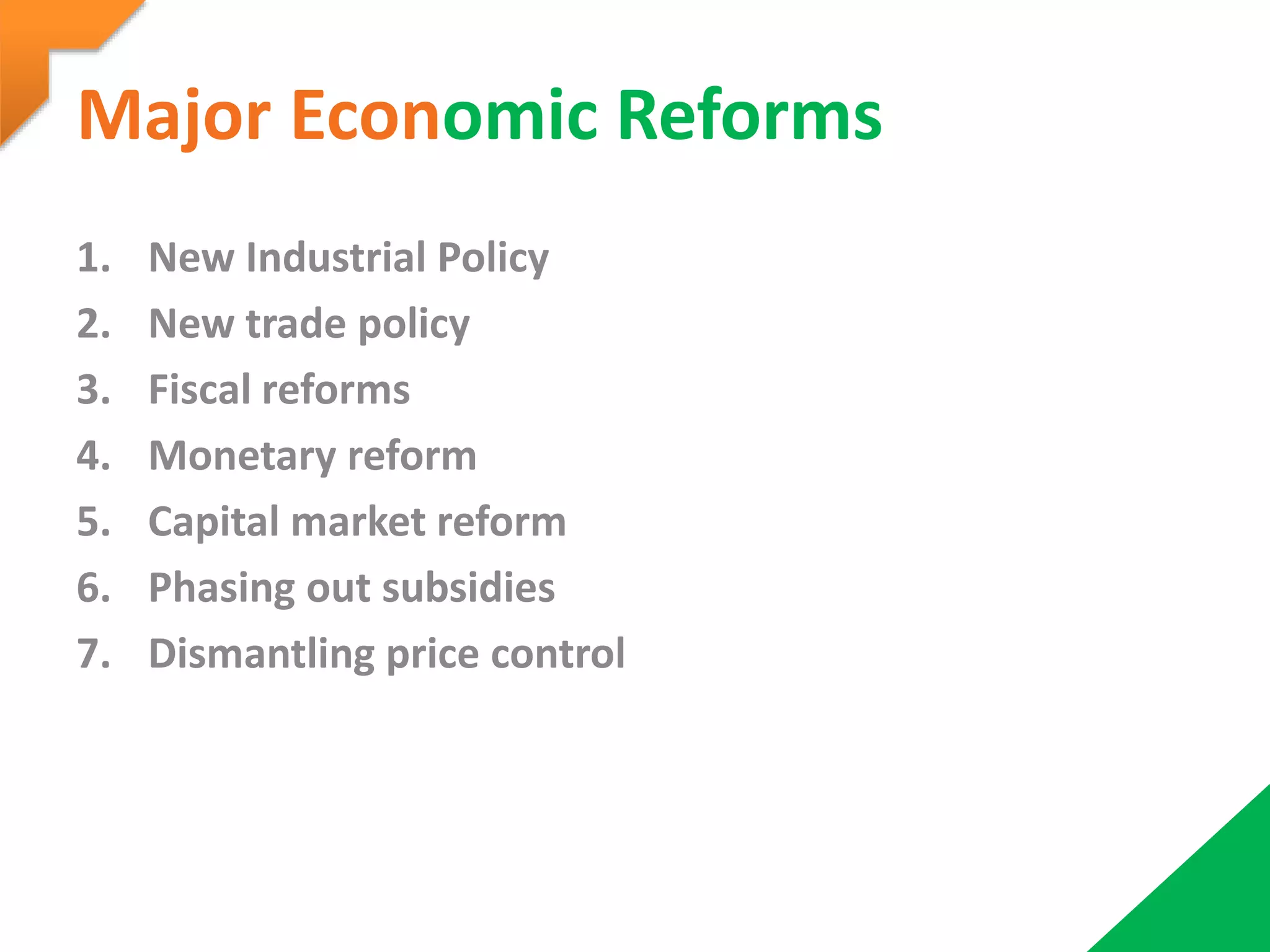 Economic reforms and its impact | PPTX
