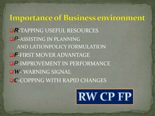 Business environment | PPTX