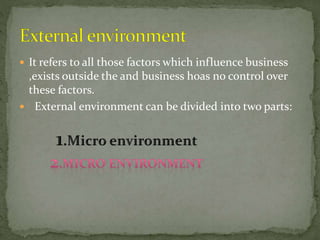 Business environment | PPT