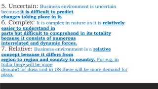 Business environment | PPT
