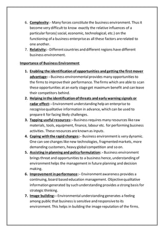 Business environment | PDF