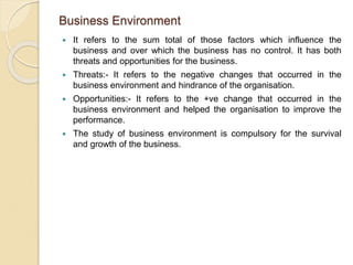 Business environment | PPT