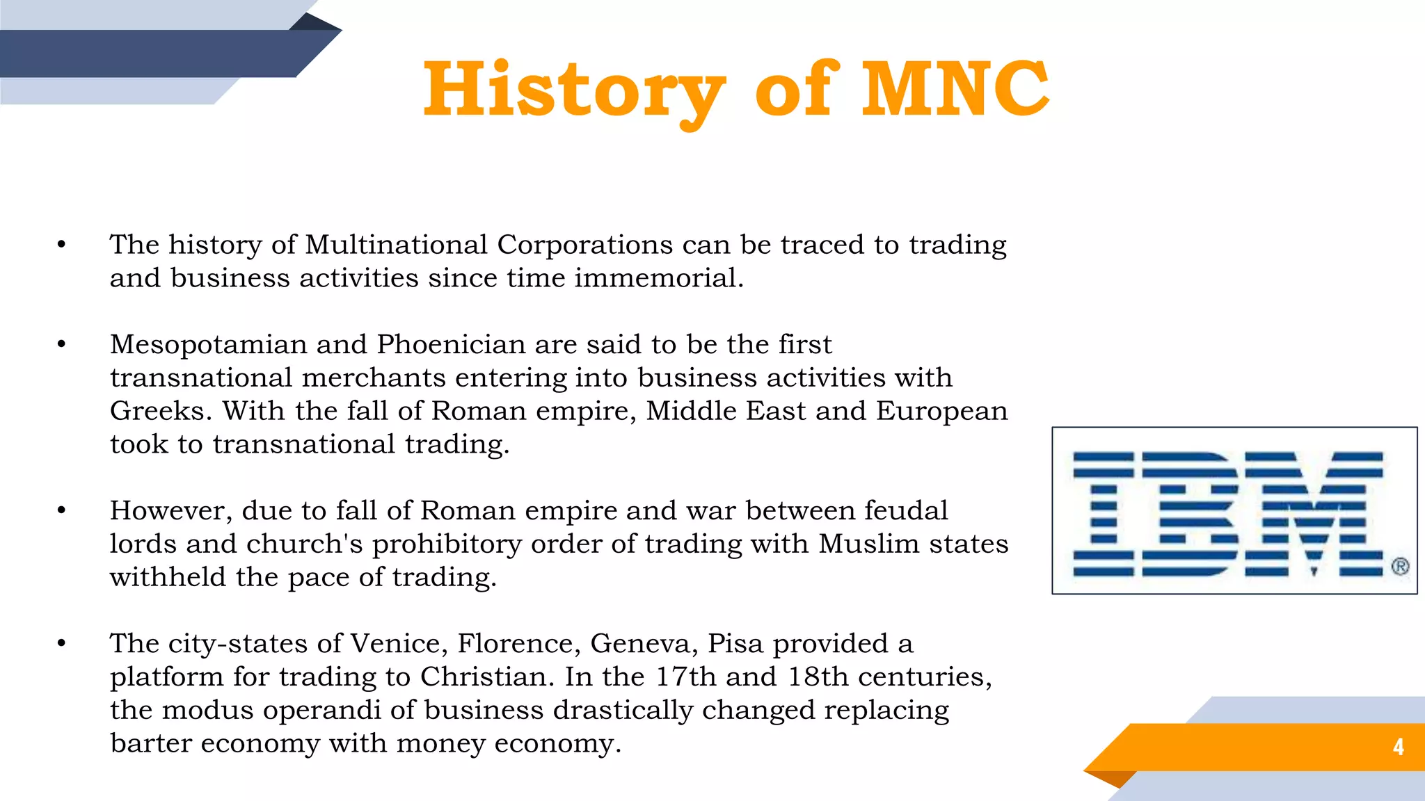 Business Environment: MNC | PPTX