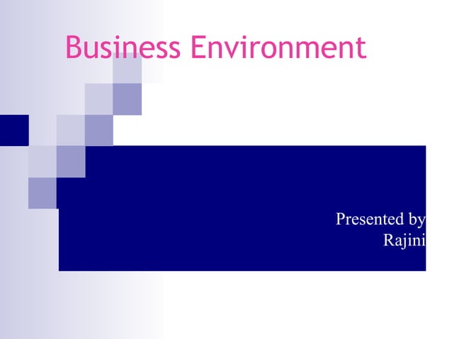 Business Environment | PPT