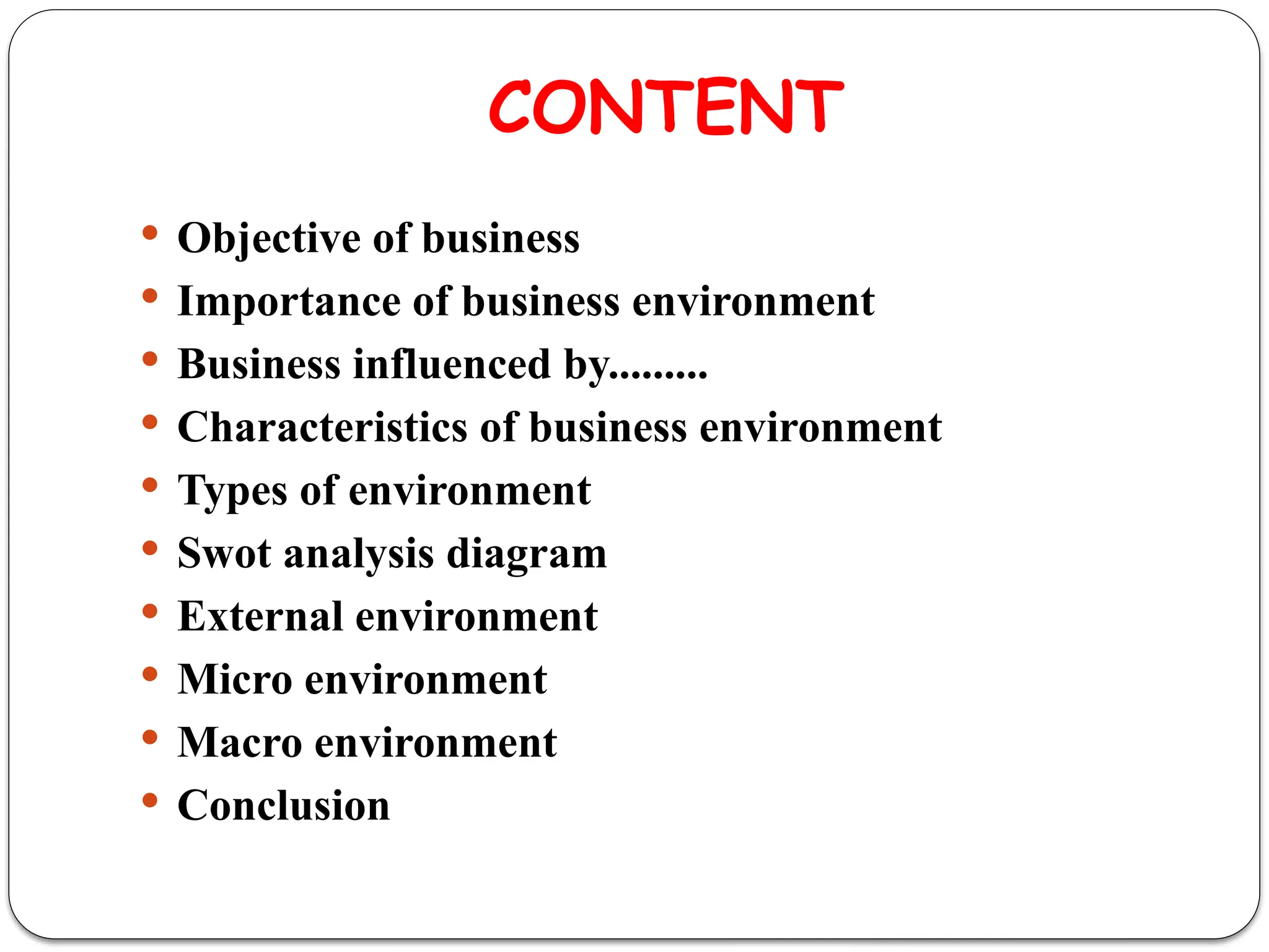 Business Environment - micro and macro level | PPTX