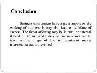 Business Environment - micro and macro level | PPTX
