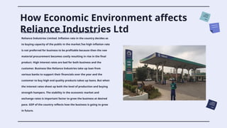 Introduction to Business Environments and its impacts on Reliance ...