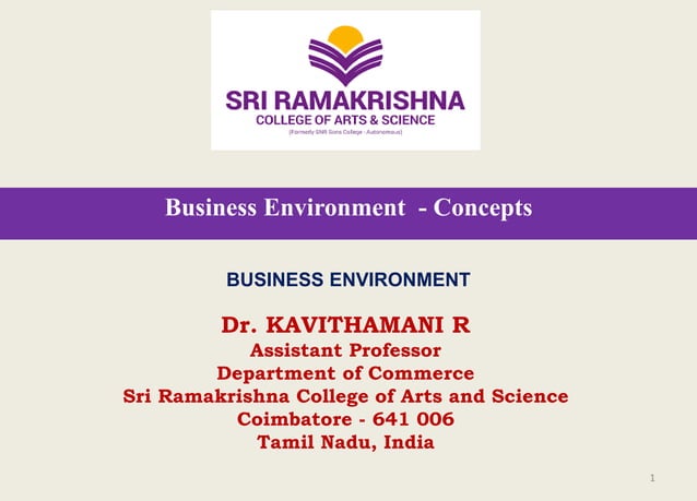 Business Environment-Concepts, Characteristics and Significance | PPT